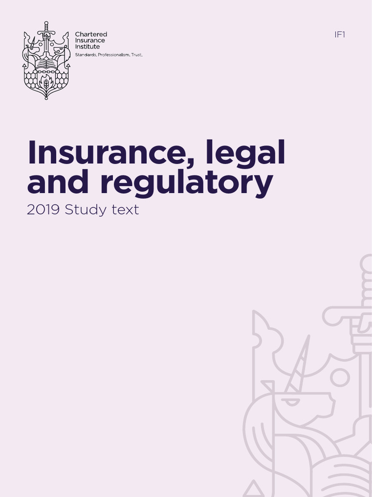 Insurance, Legal and Regulatory 2019 | PDF | Insurance | Risk