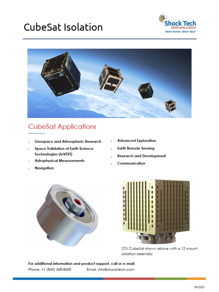 CubeSat Isolation | PDF | Mechanical Engineering | Physical Sciences