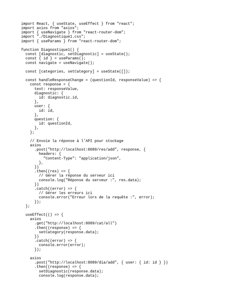 Import React Usestate Useeffect Pdf Computer Programming Computer Engineering