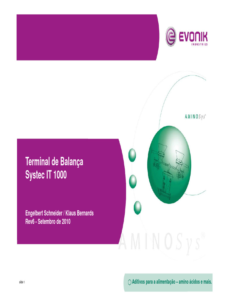 Manual Configuração e Calibração Display Systec IT 1000l | PDF | Fonte ...