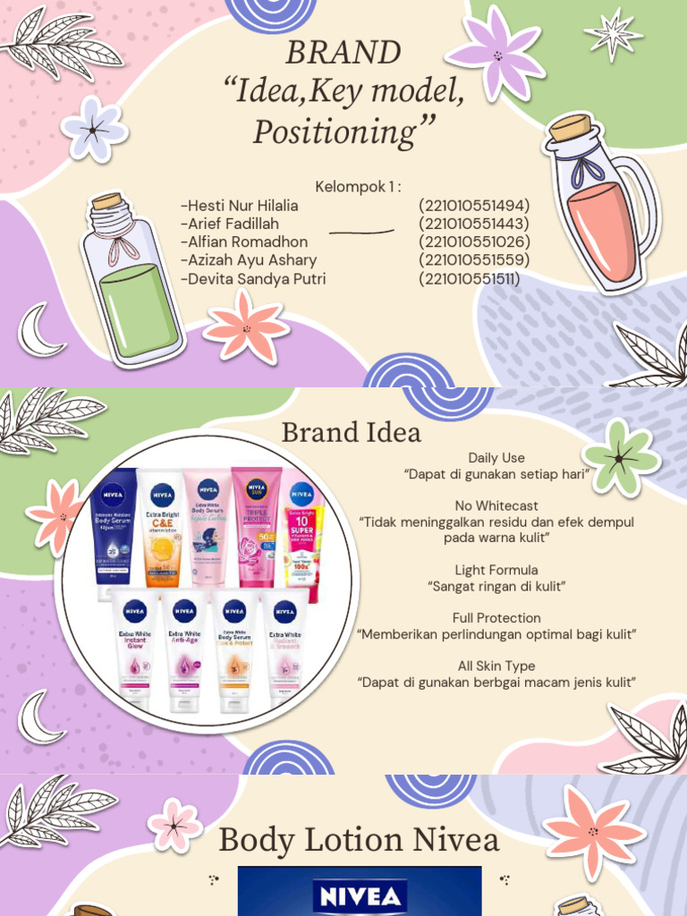 Model Kunci Merek untuk Nivea dan Hanasui | PDF