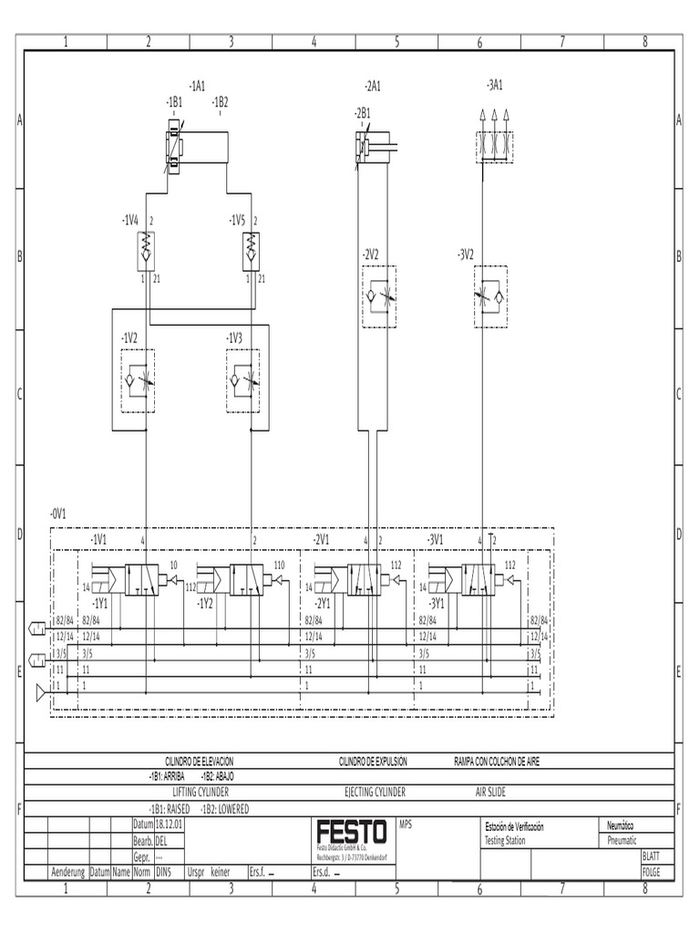 Verificacion - Esquema Neumatico | PDF