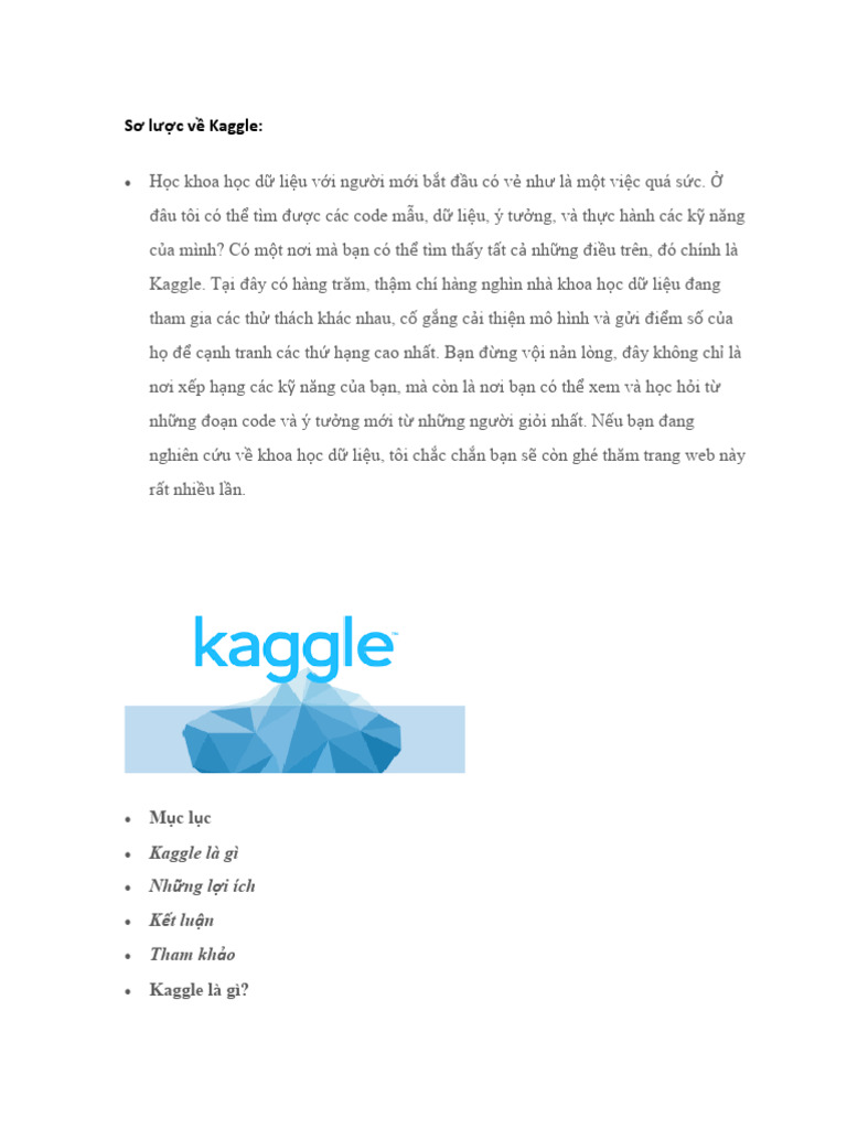 Kaggle | PDF