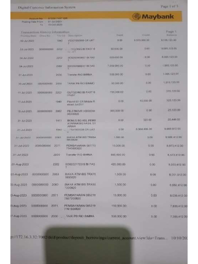 Rekening Koran | PDF