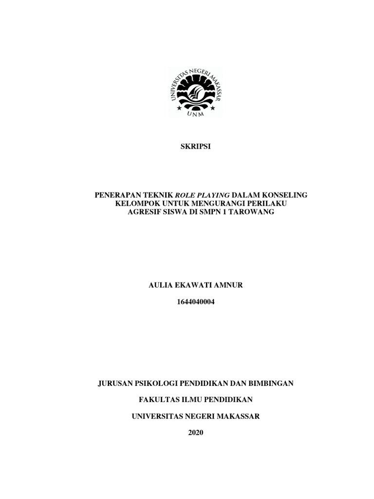 Skripsi Aulia Ekawati Amnur 1644040004 BK FIP UNM | PDF