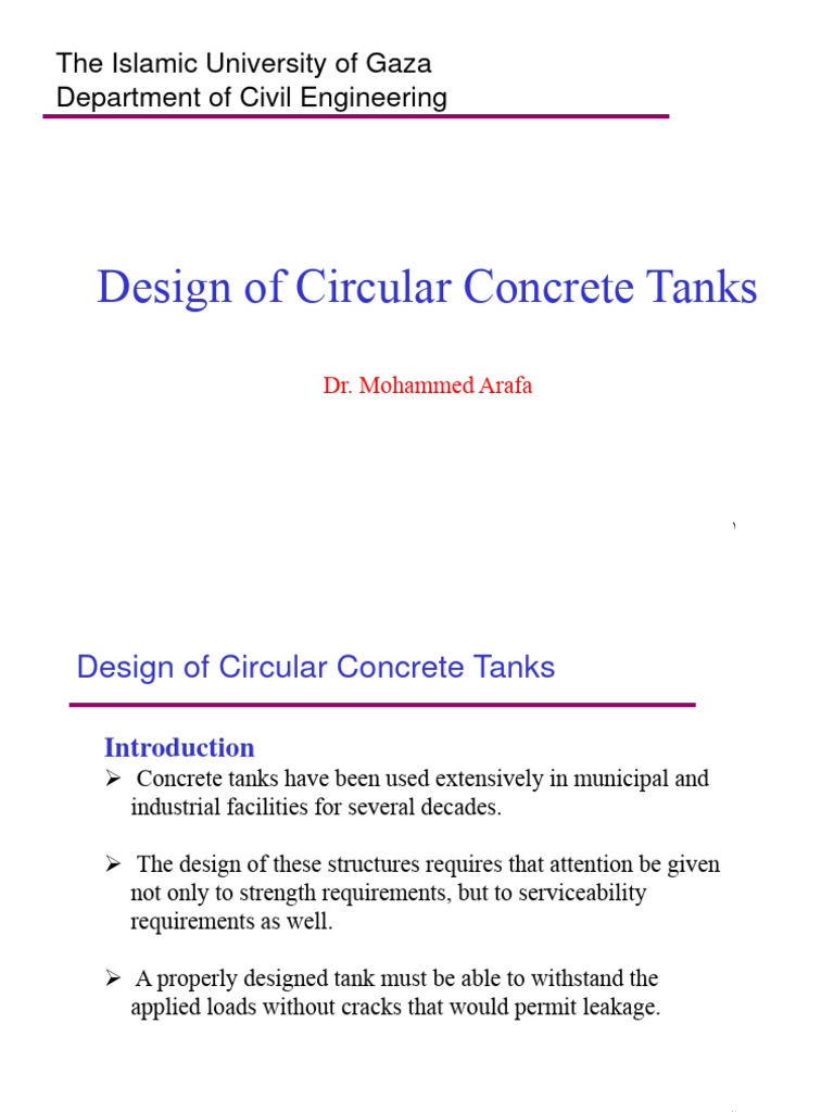 Design_of_Circular_Concrete_Tanks_Design | PDF | Concrete | Strength Of ...