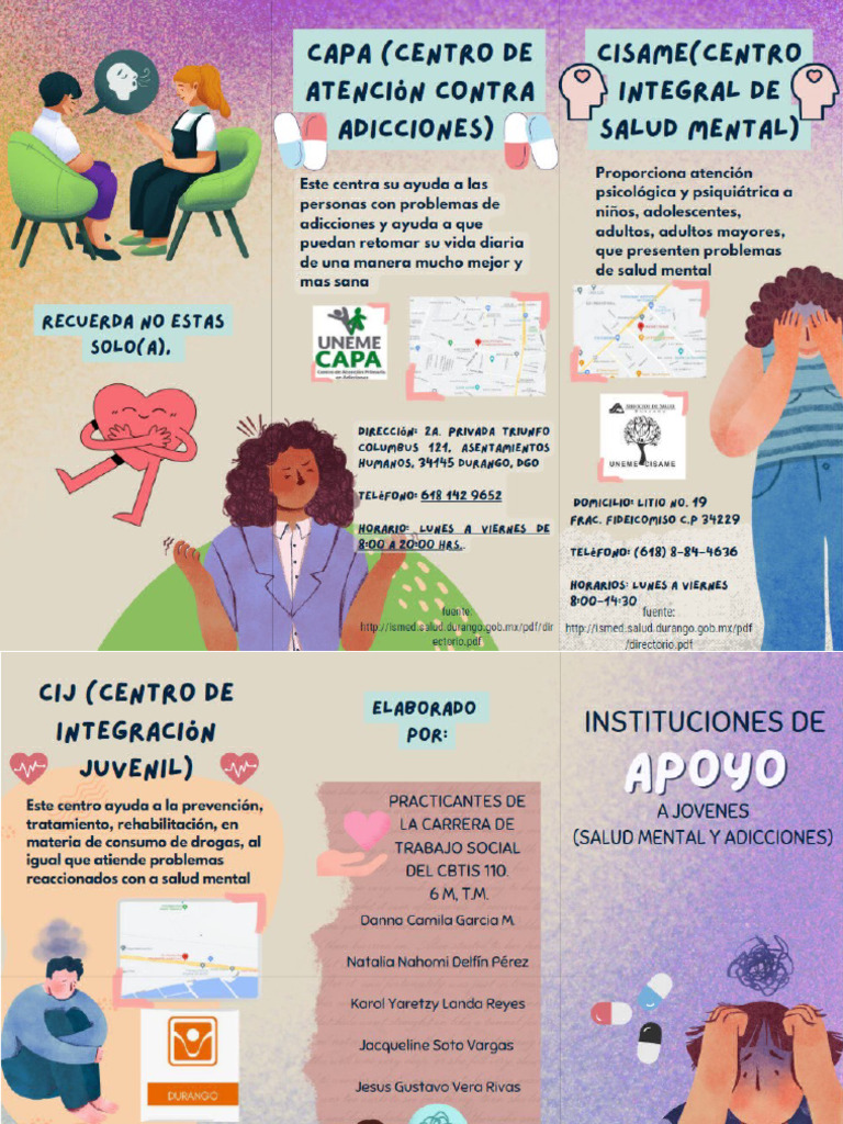 Triptico Trabajo Social | PDF