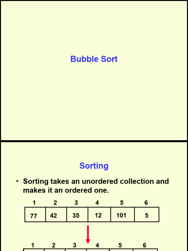 Bubble Sort | PDF | Computer Programming | Algorithms And Data Structures Bubble Sort | PDF | Computer Programming | Algorithms And Data Structures