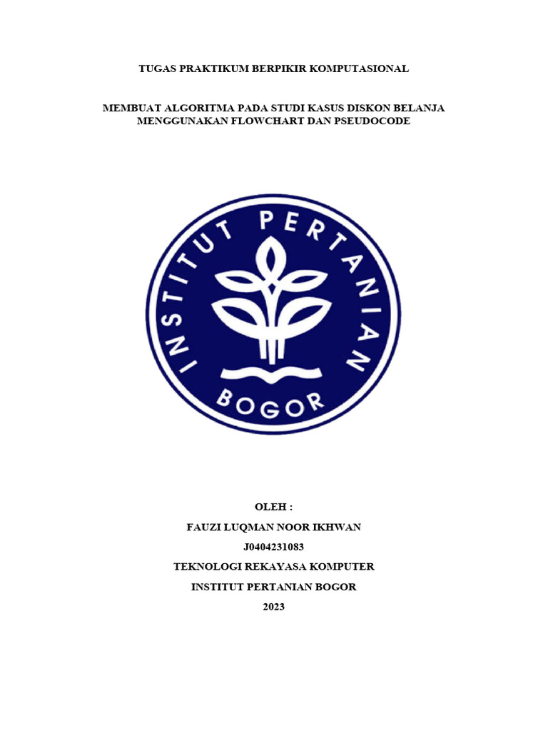 Flowchart dan Pseudocode Kasir Belanja | PDF Flowchart dan Pseudocode Kasir Belanja | PDF