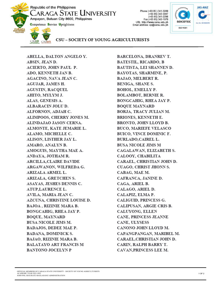 CSUSoYA - Reso To Open Bank Account | PDF