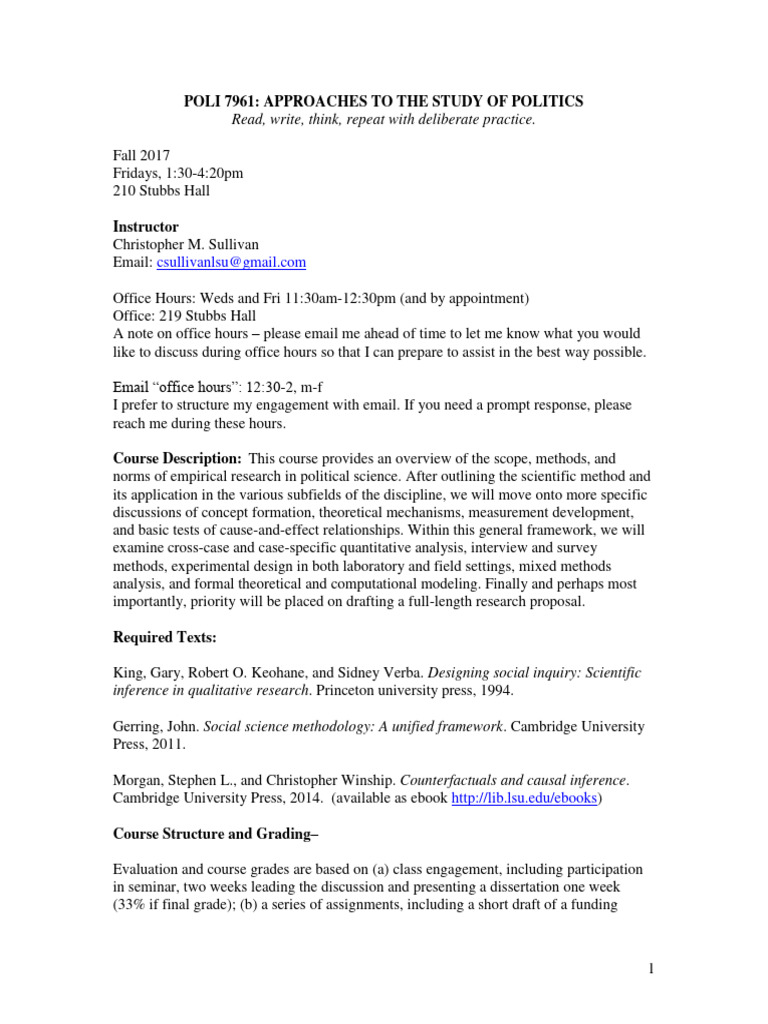 7961c Sullivan-Fall2017 | PDF | Theory | Scientific Method