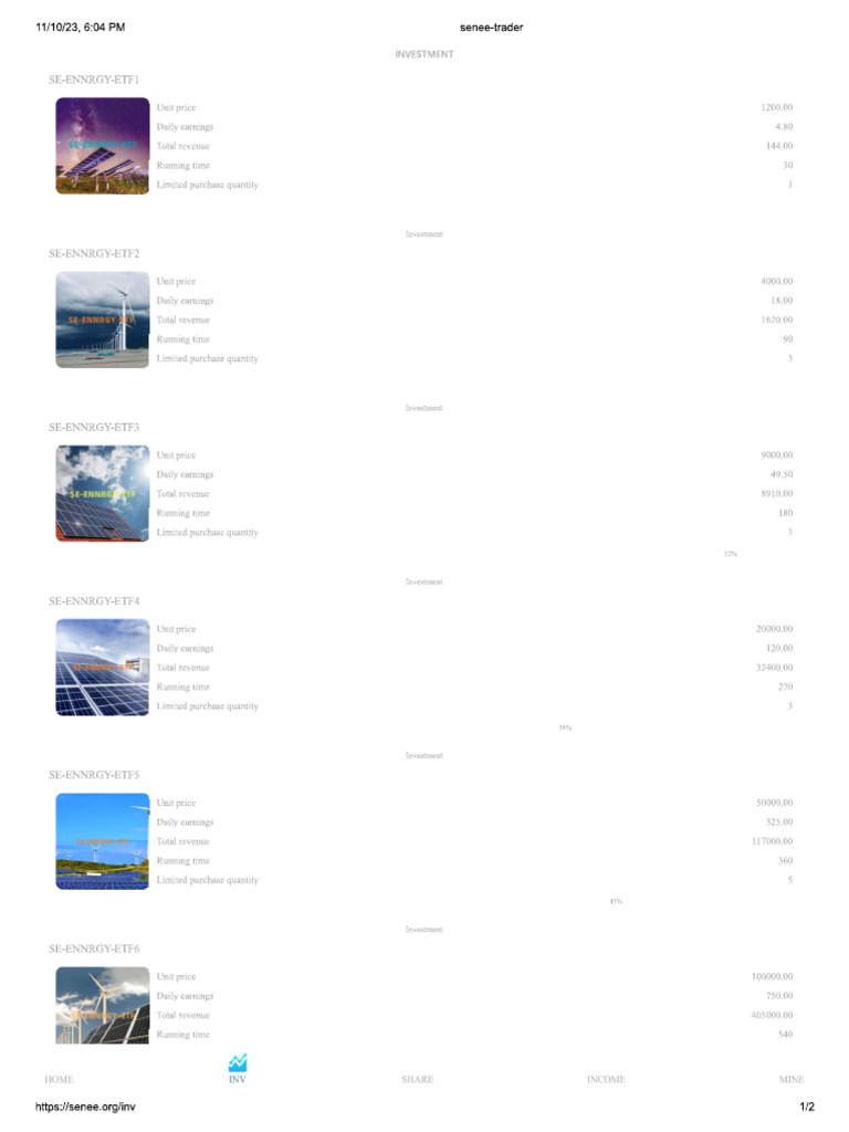 Join Senee - Org To Become Millionaire - REGULAR PRODUCTS | PDF