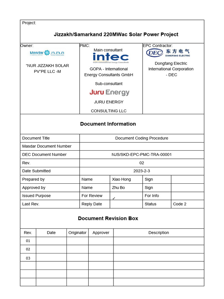Document Coding Last Version | PDF | Specification (Technical Standard)