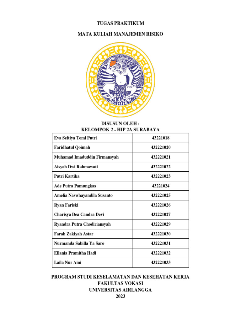 Dokumen Manrisk | PDF