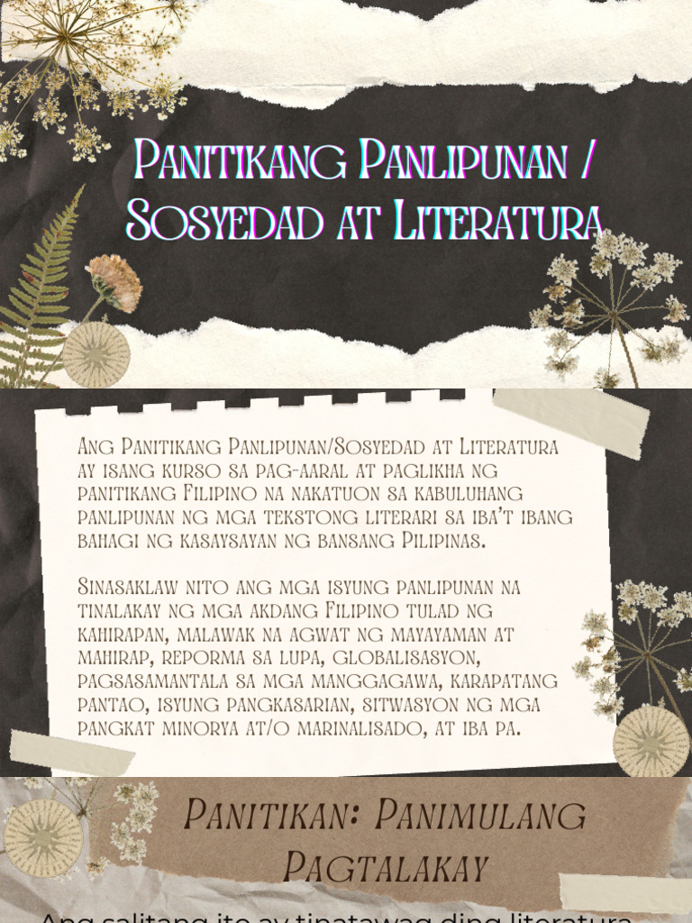 Batayang Kaalaman Sa Panunuring Pampanitikan (1) | PDF