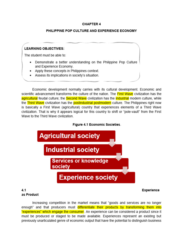 Chapter 4 - Experience Economy | PDF | Experience | Economies