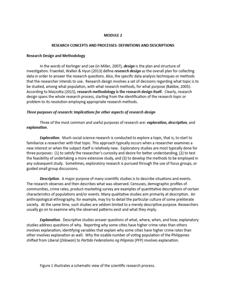 Research Design and Methodology Overview | PDF | Data | Methodology