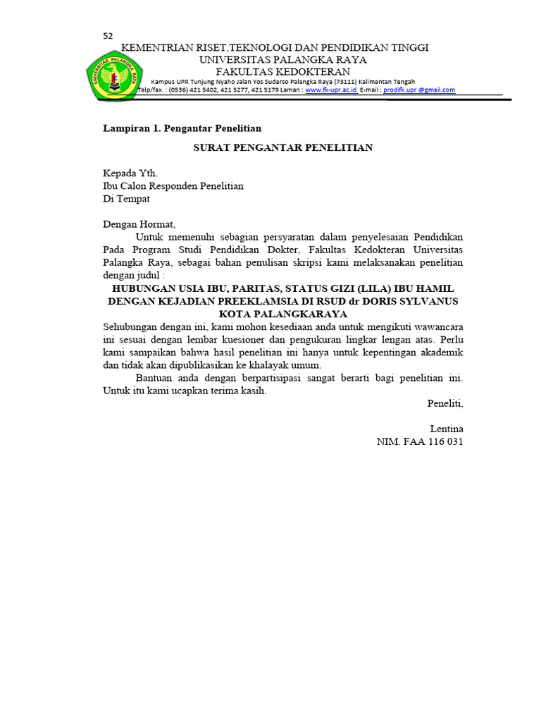 Lampiran Proposal | PDF