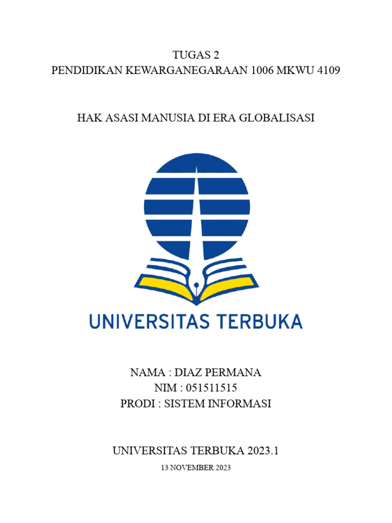 Diaz Permana - Tugas 2 Pendidikan Kewarganegaraan | PDF | Pengelolaan ...