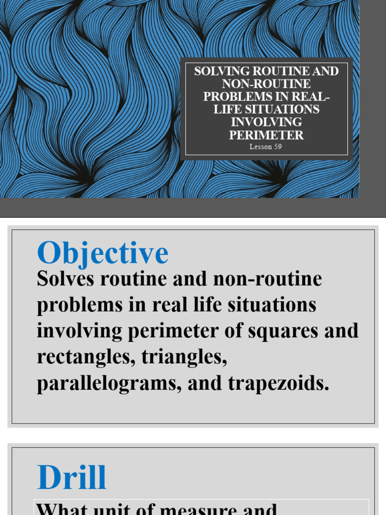 Real-Life Perimeter Problem Solving | PDF | Length | Geometry