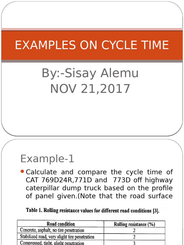 Cycle Time Calculations for Dump Trucks | PDF | Loader (Equipment) | Truck