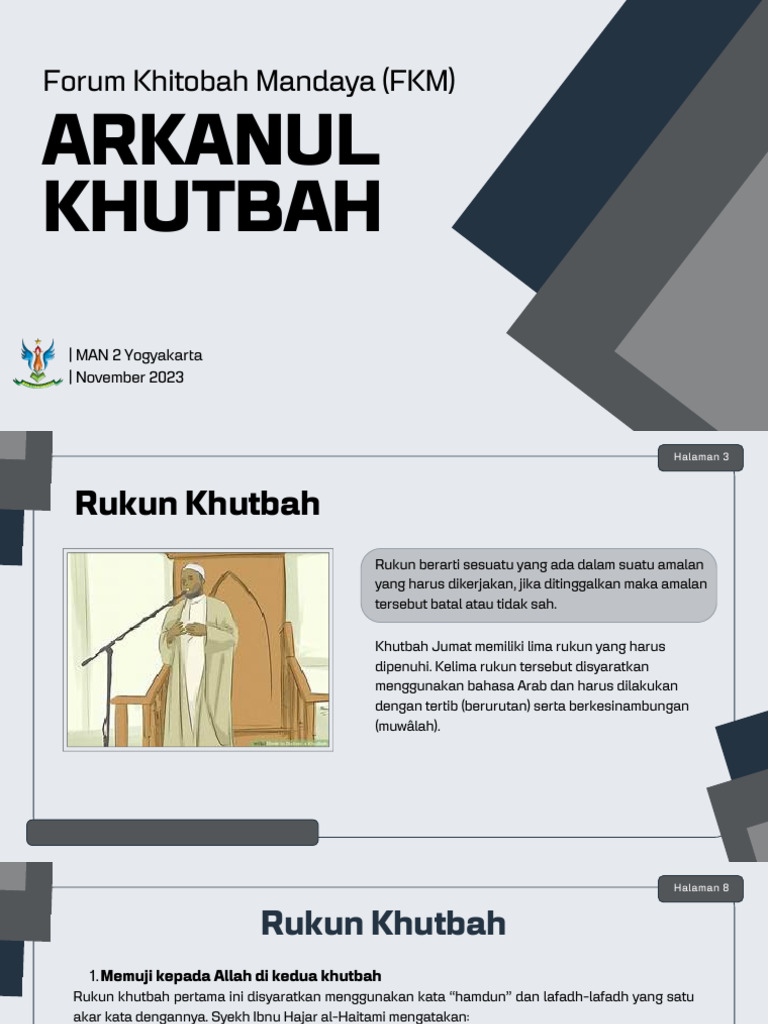 Lima Rukun Khutbah Jumat | PDF