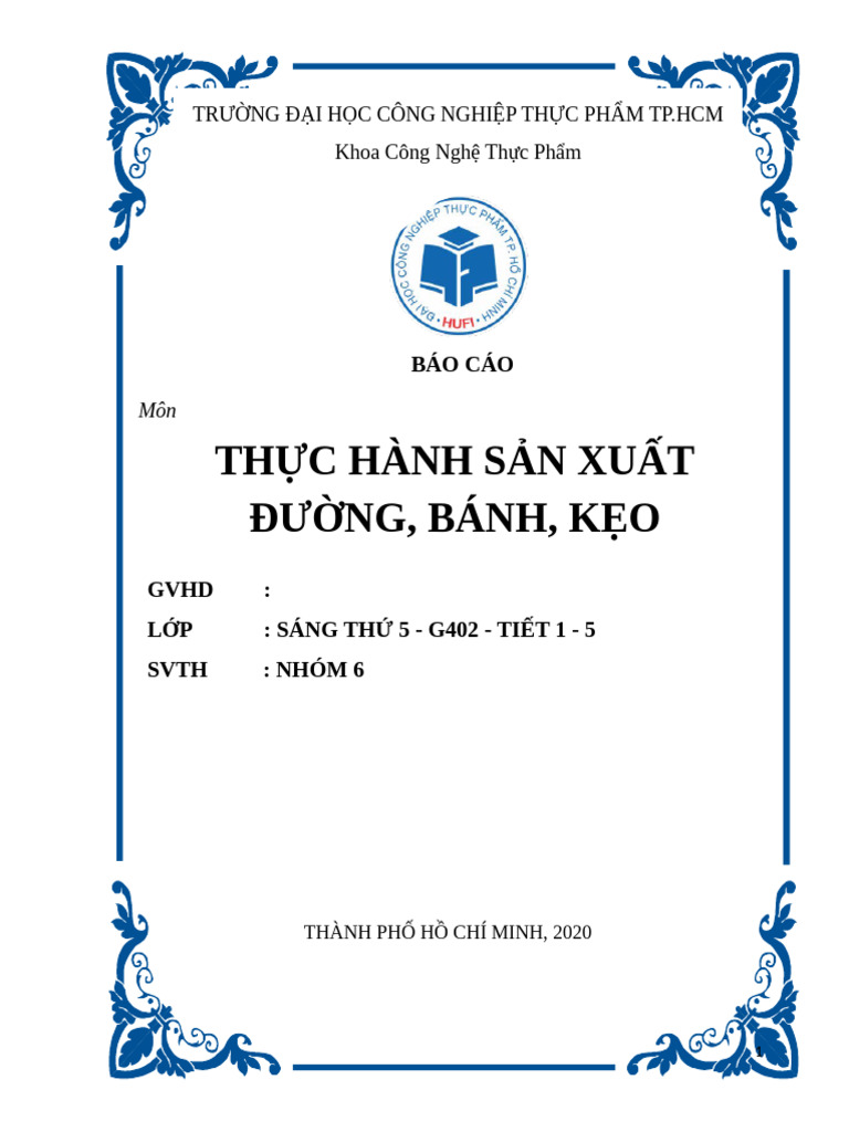 (123doc) Tong Hop Bao Cao Duong Banh Keo Hufi 1 | PDF