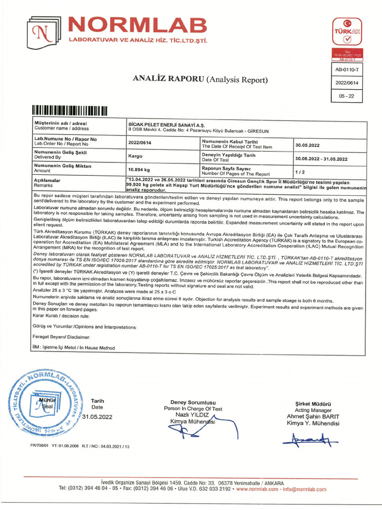 2022-0614 Bi̇oak Pelet | PDF