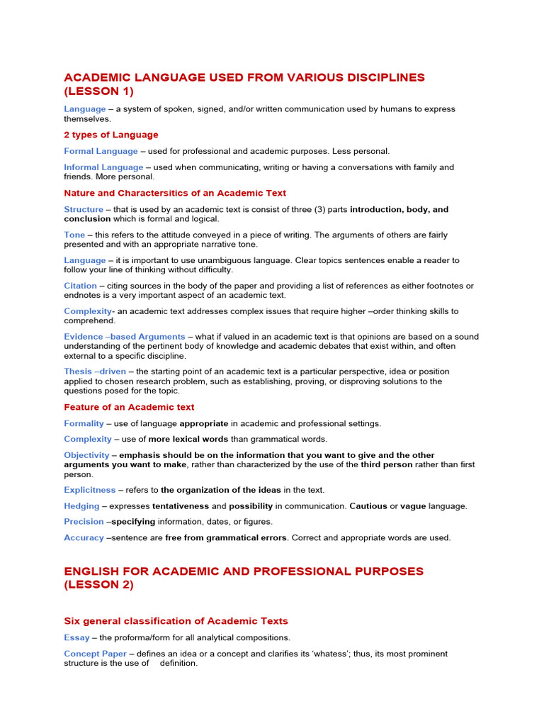 EAPP Quarter 1 Lesson 1 Rviewer | PDF | Essays | Thesis