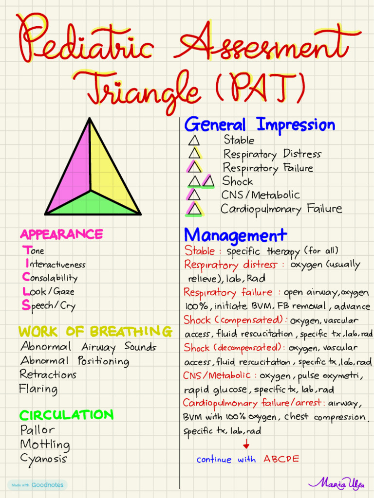 Pediatric Assessment Triangle (PAT) | PDF | Cardiopulmonary ...