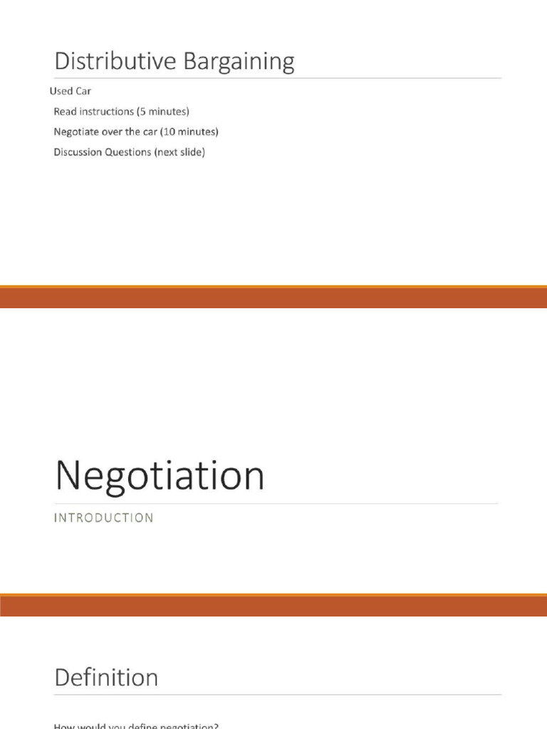 Negotiation | PDF
