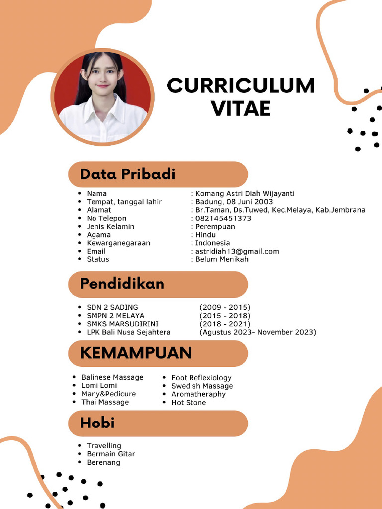 contoh cv | PDF