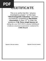 Physics Investigatory Project ELECTROMAGNETIC INDUCTION Class 12 | PDF ...