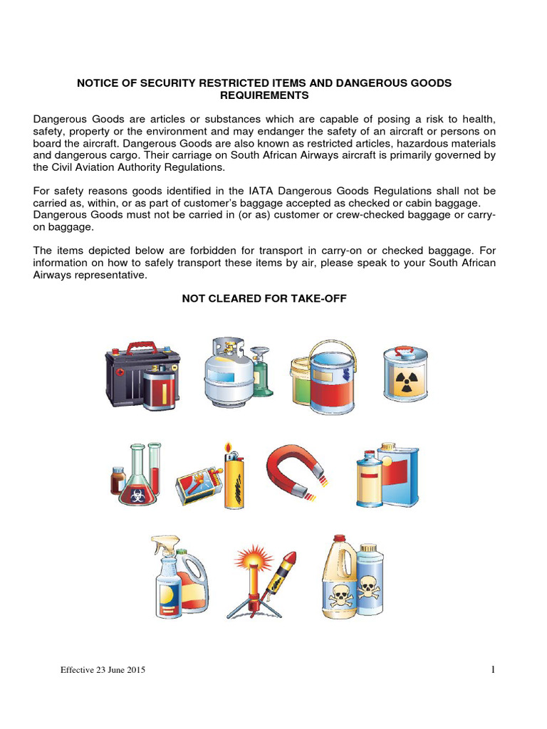 Dangerous Goods en | PDF | Dangerous Goods | Airport Security