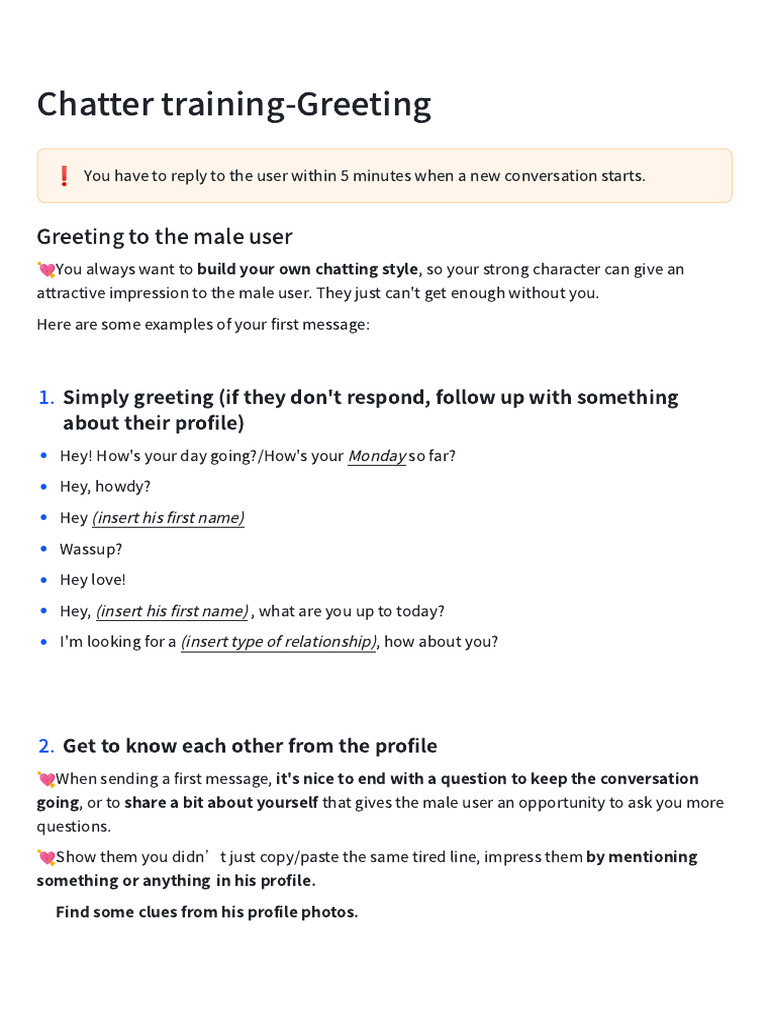 Effective Greeting Strategies for Chatting | PDF | Communication ...