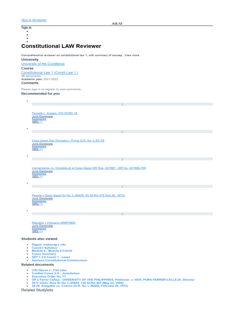 Consti Law 1 Reviewer | PDF | Territorial Waters | Constitution