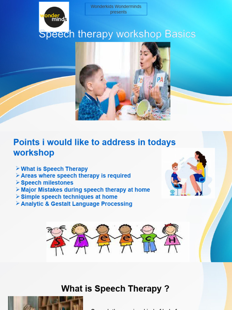 Speech Therapy | PDF