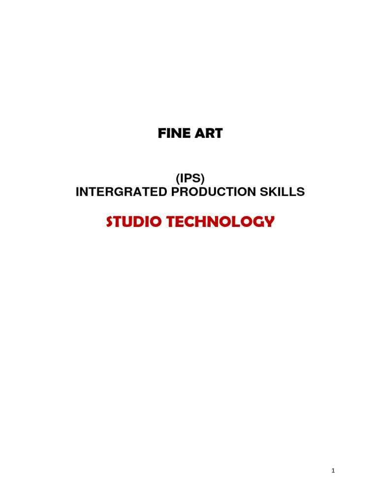 A Level Fine Art and Studio Technology Notes | PDF | Drawing | Color