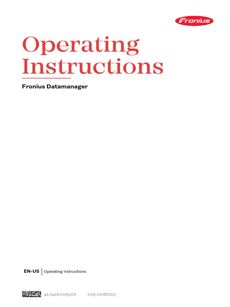 Datalogger Fronius | PDF | Computer Network | Port (Computer Networking)