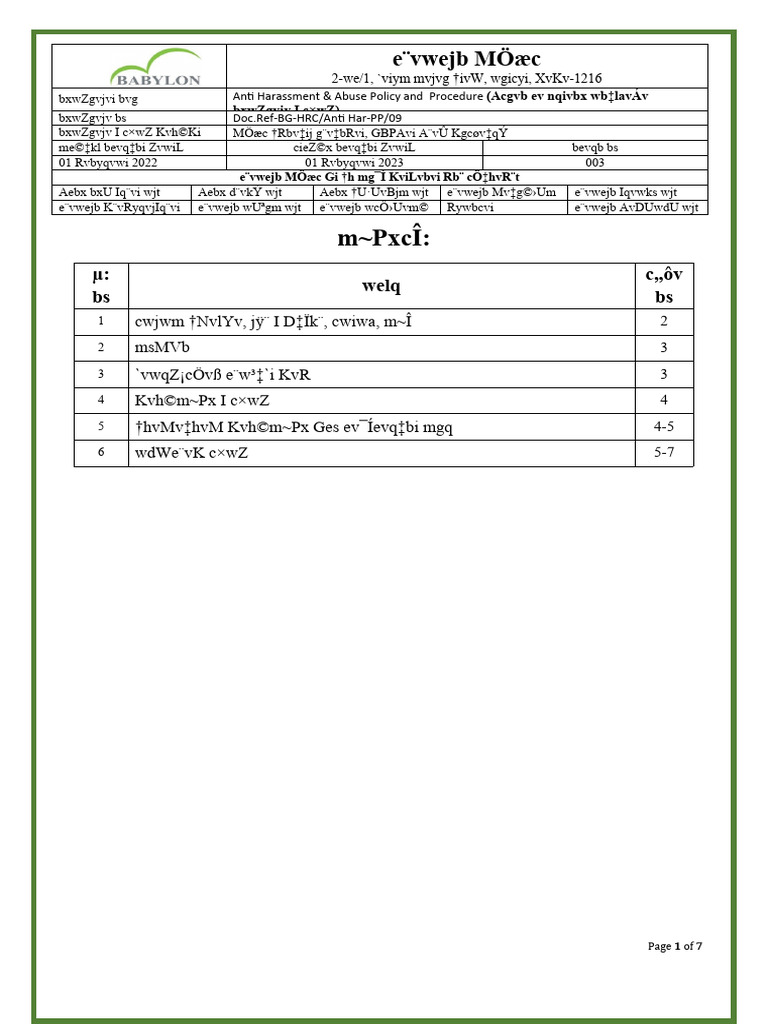 Anti-Harassement and Abuse Management System-Final | PDF