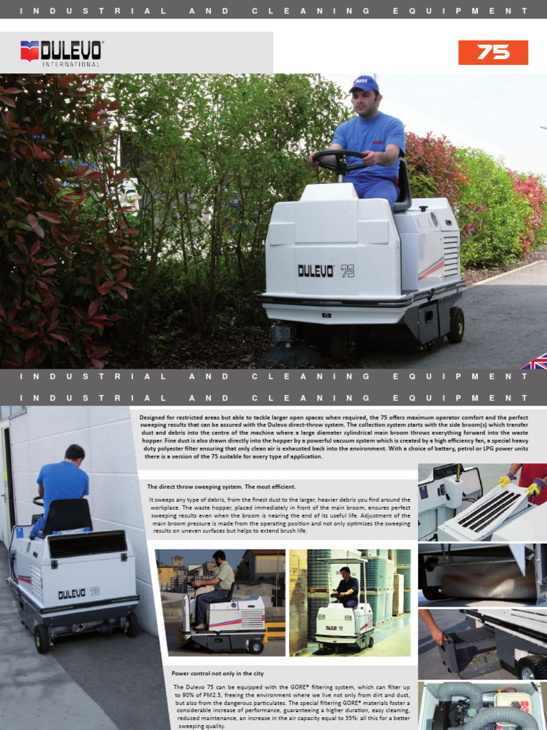 Dulevo Sweeper 75-En | PDF | Industrial Processes | Materials