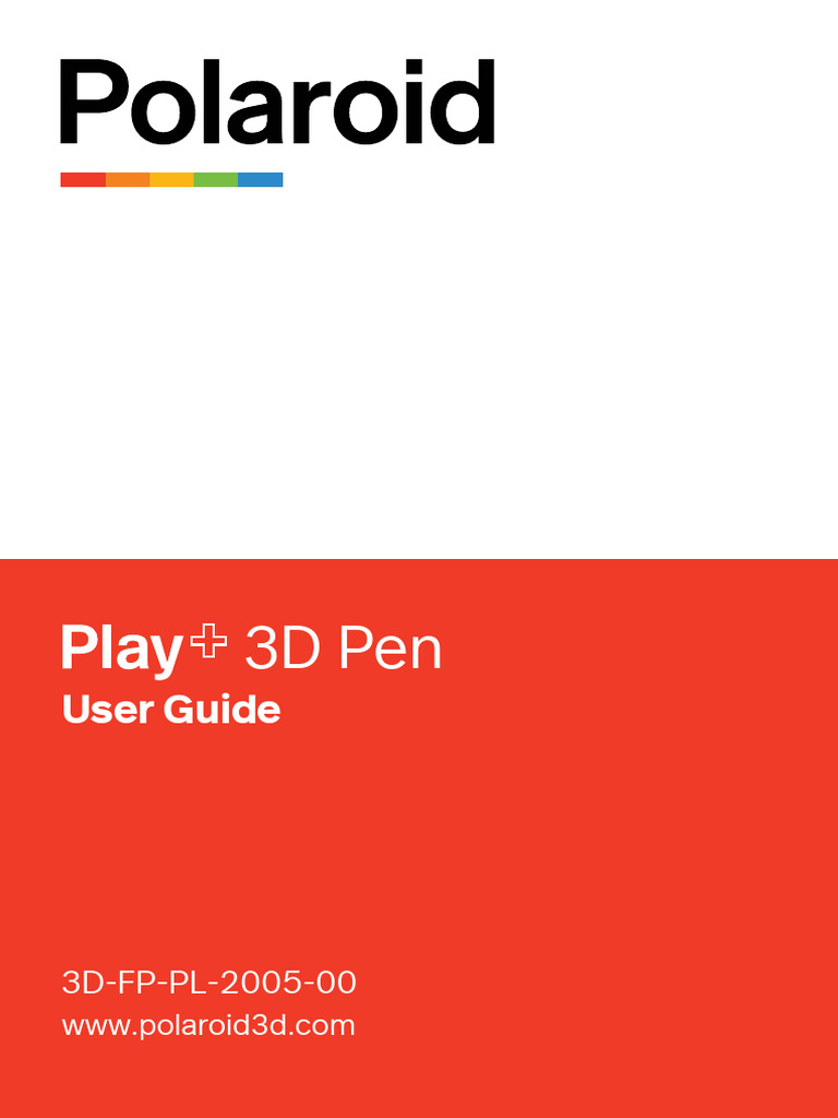 User Guide Polaroid Play 3D Pen | PDF