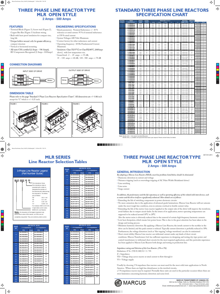 38 1 MLR Line&Load Reactors Marcus | PDF | Equipment | Electrical Components