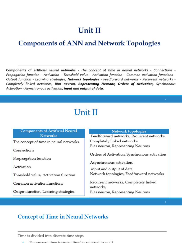 Unit 2 | PDF | Artificial Neural Network | Cybernetics