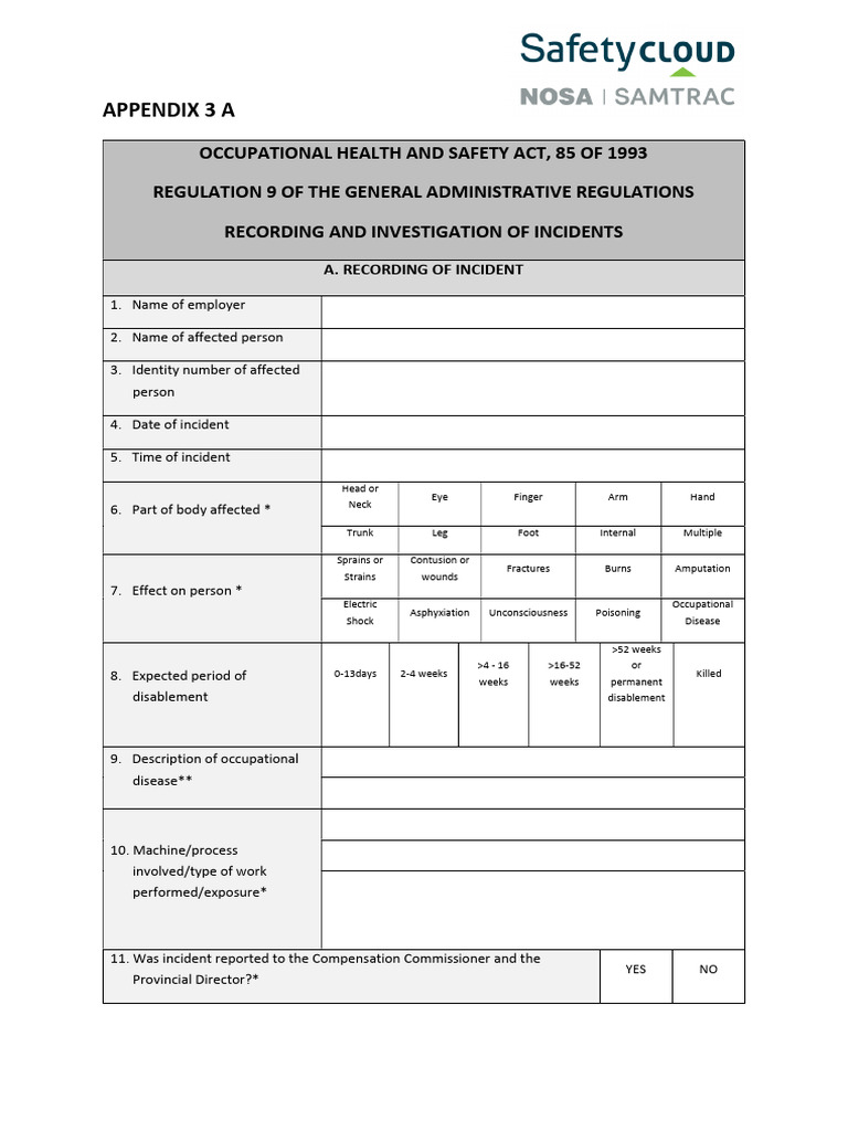 Module 1 - Appendix 3A | PDF | Occupational Safety And Health | Causes ...