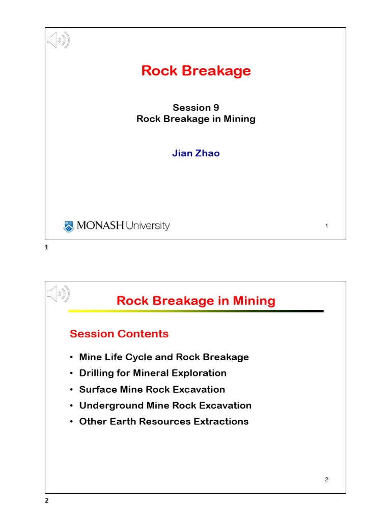 Week 9 - Mine Rock Excavation | PDF | Mining | Coal Mining