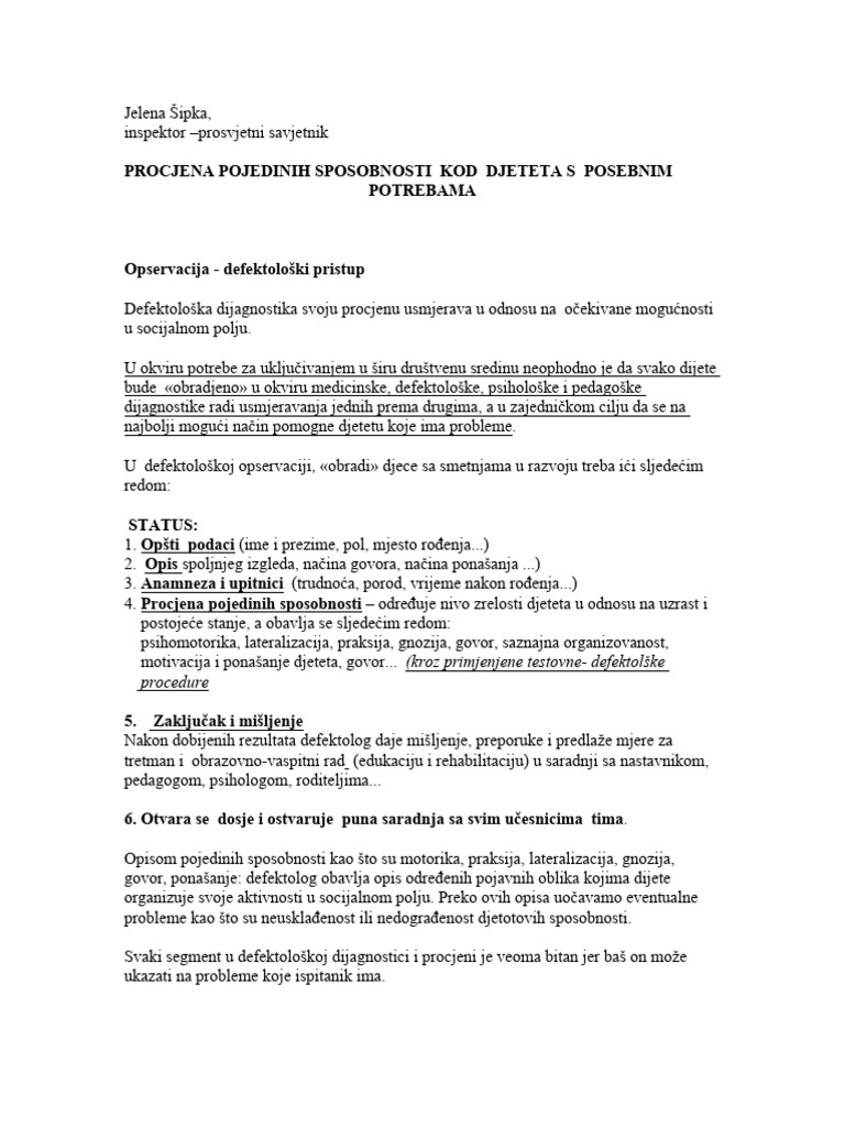 Opsta Def. Dijagnostika | PDF