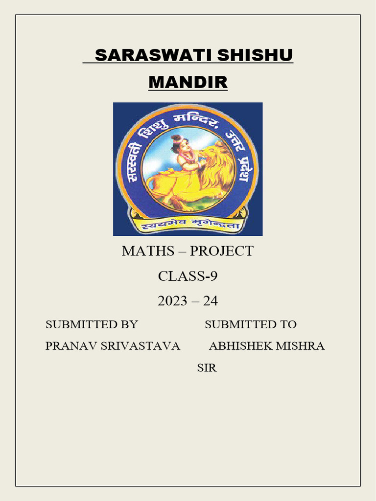 Saraswati Shishu Mandir | PDF