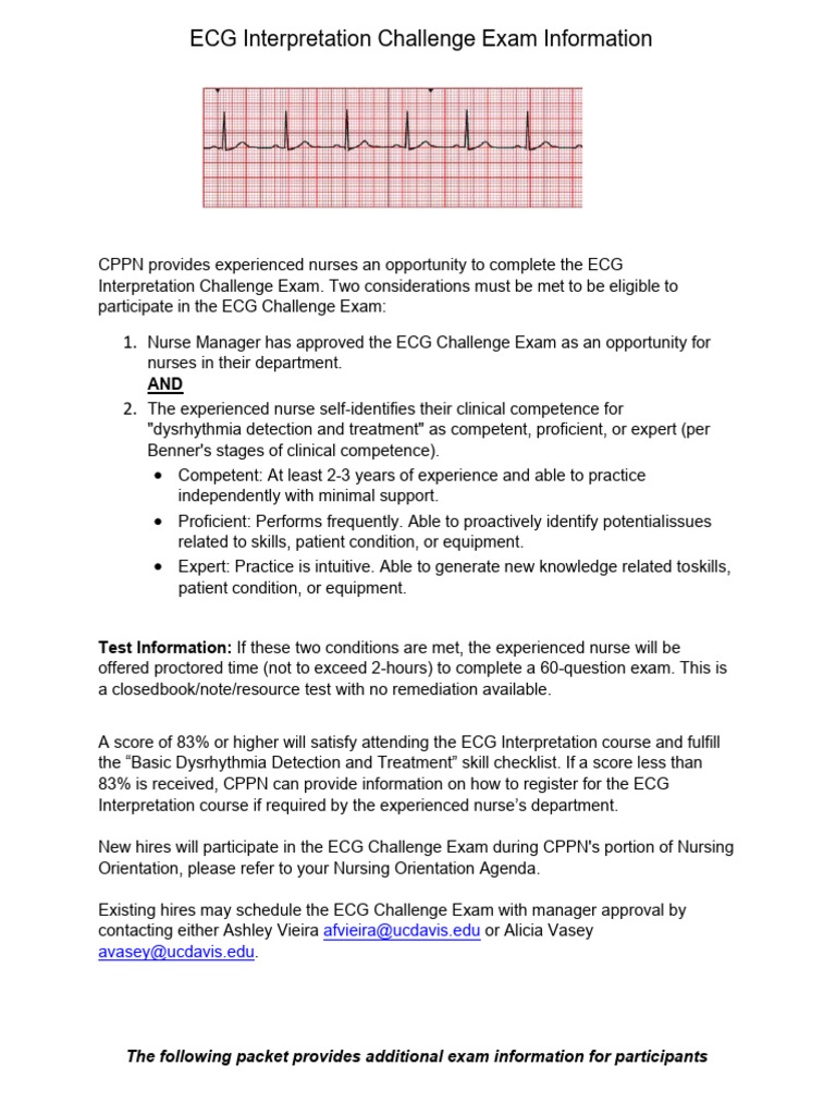 ECG Interpretation Challenge Test Information and Review | PDF | Heart ...