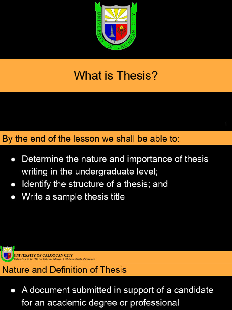 THESIS | Download Free PDF | Thesis | Scientific Method